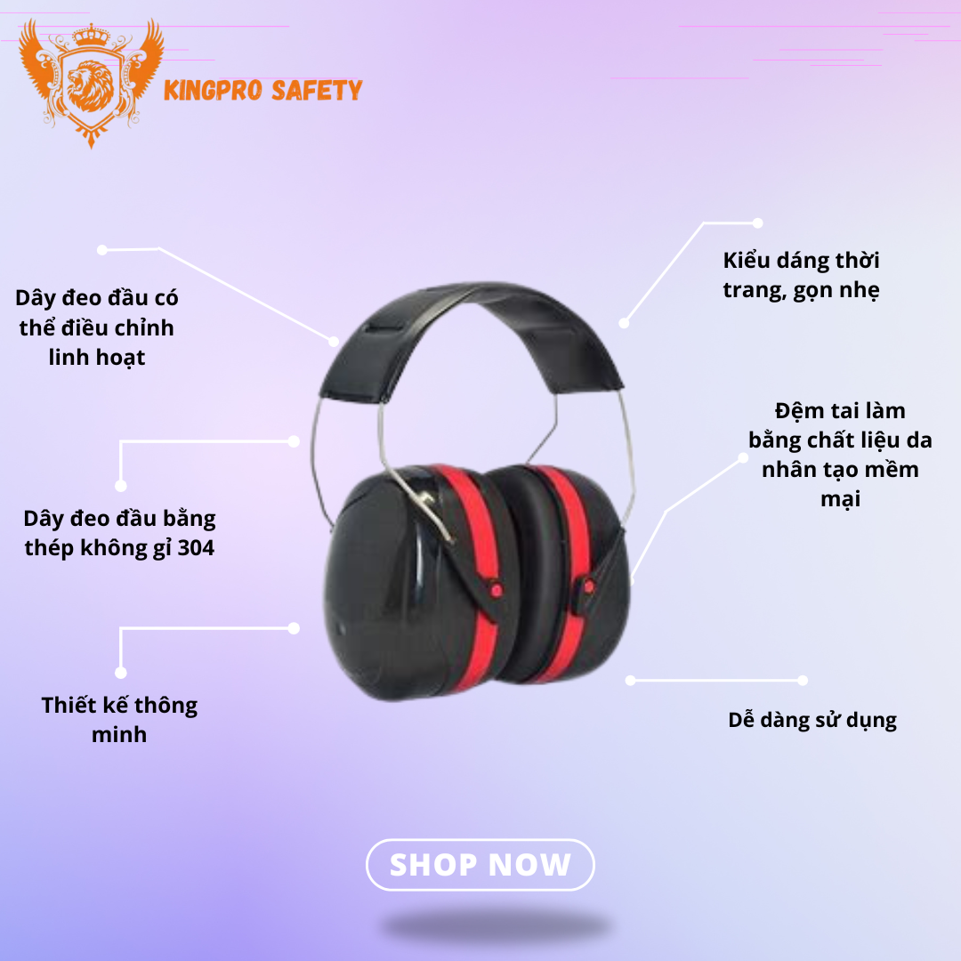 Chụp tai chống ồn KingPro VALORSHIELD KP-ES-52A - Kingpro Safety